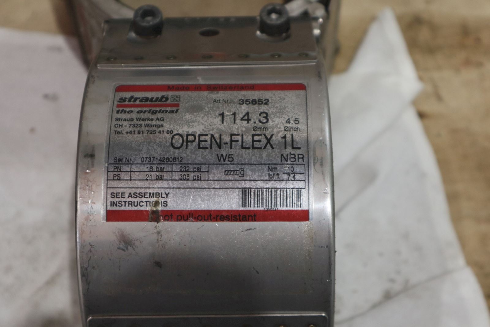 > Straub Straub kobling Open-Flex 1L 5W NBR - Smedegaarden A/S