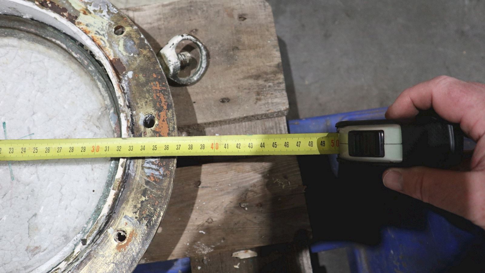 > Brass Bull eye/Port hole for bolting - Smedegaarden A/S
