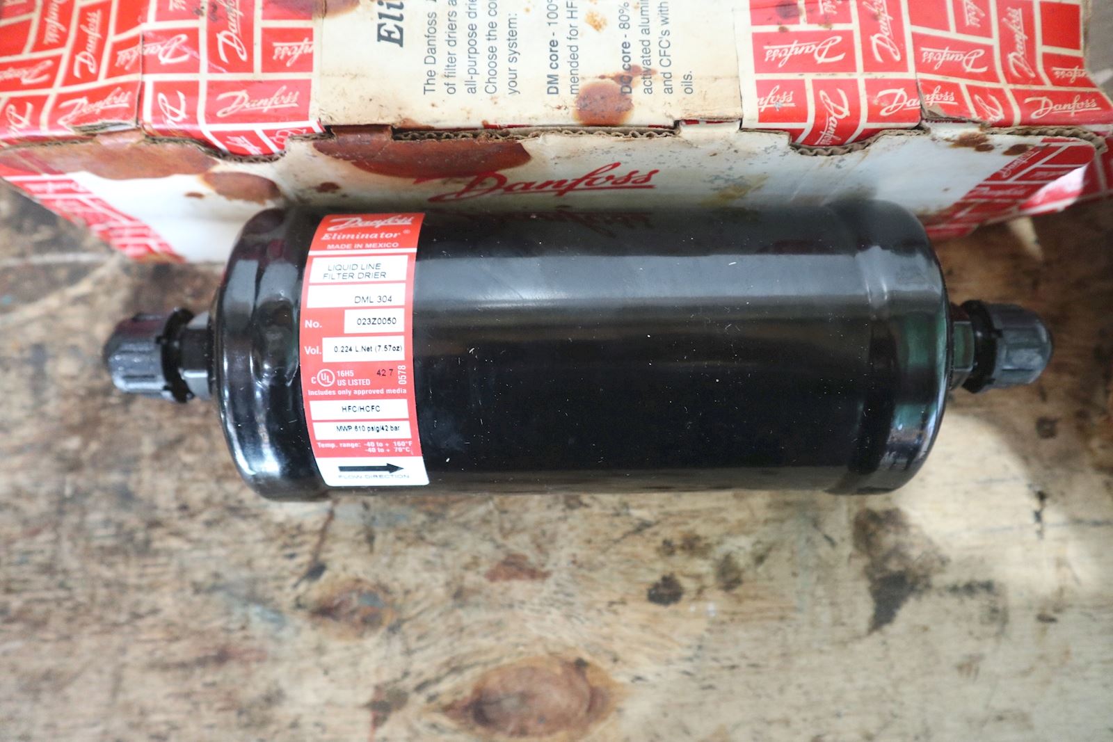> Danfoss Eliminator Liquid Line Filter Drier DML 304 - Smedegaarden A/S