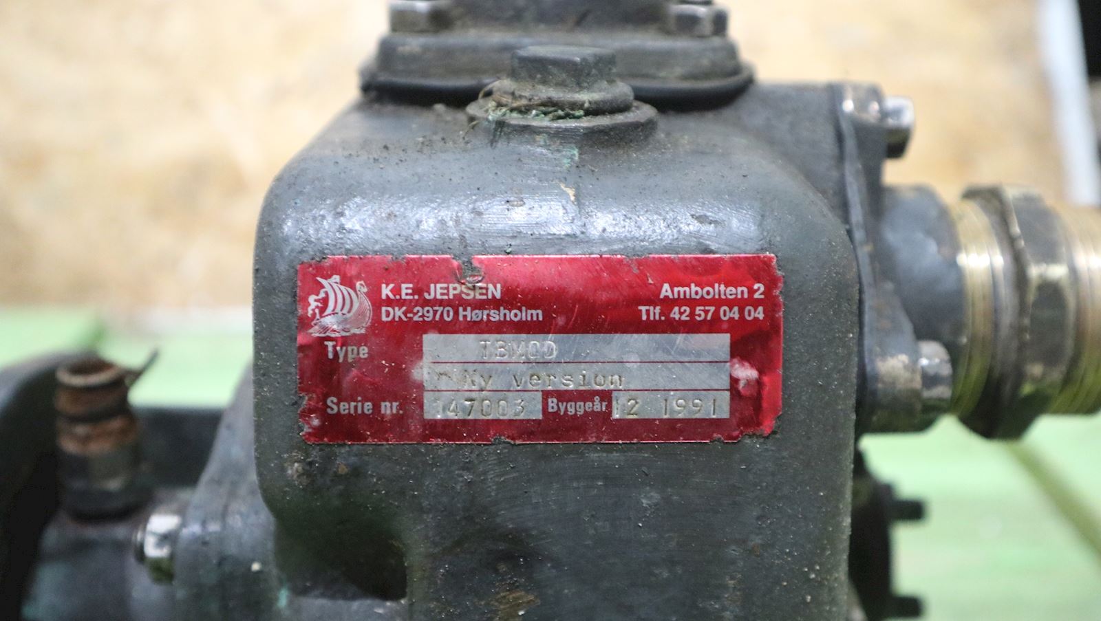 > K.E.Jepsen Type TB MOD Varisco Pump with hydraulic motor from Casappa ...