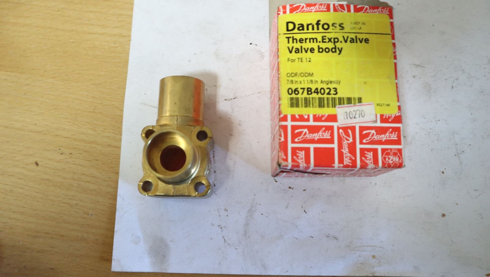 > Danfoss Thermostatic Exp. Valve Body for TE12 - Smedegaarden A/S