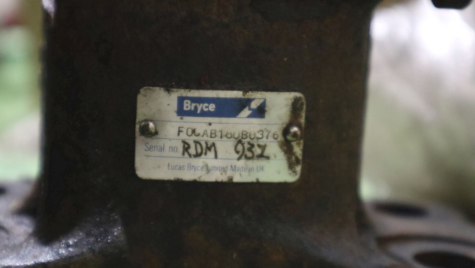 > Bryce Fuel Injection Pump FOCAB180B0376 - Smedegaarden A/S