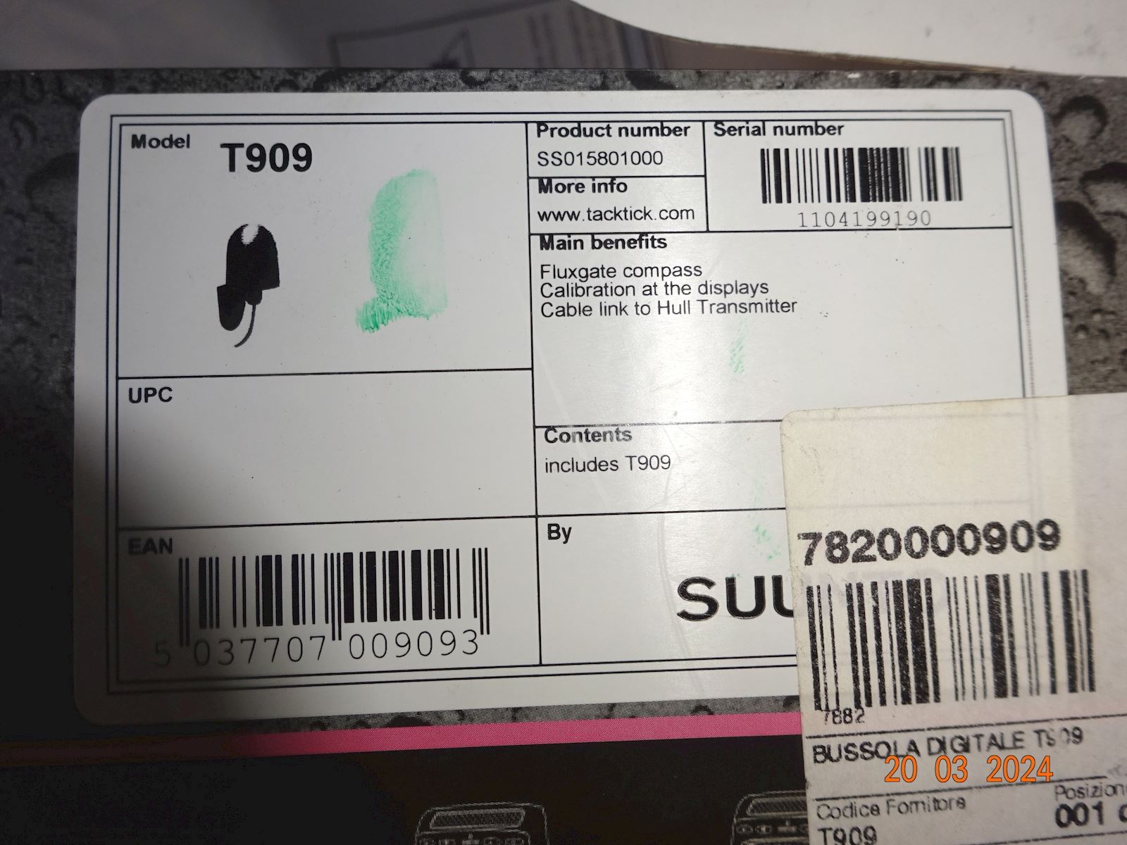 > Tacktick Fluxgate compas T909 Raymarine - Smedegaarden A/S