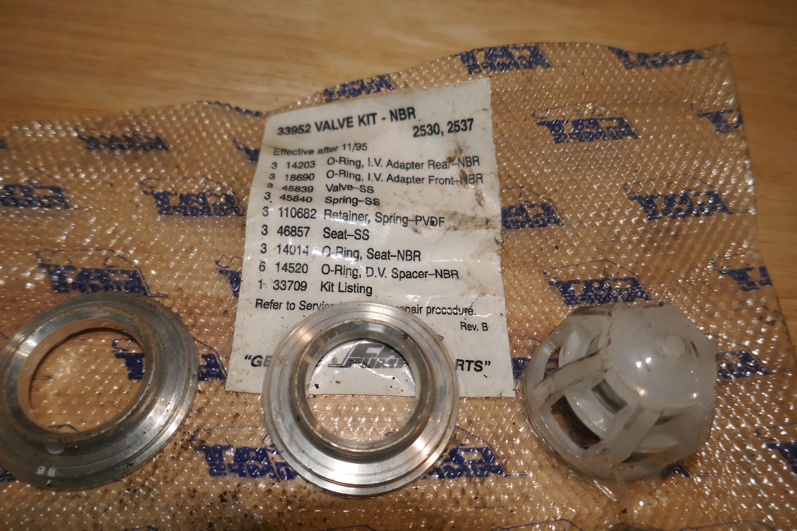 > Cat pumps Valve Kit NBR 2530, 2537 33952 - Smedegaarden A/S