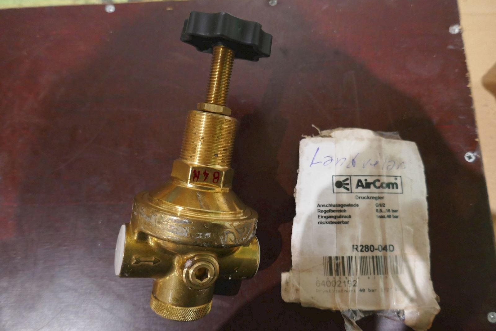 Air Com High Pressure Regulator Valve R280 04d Smedegaarden A S