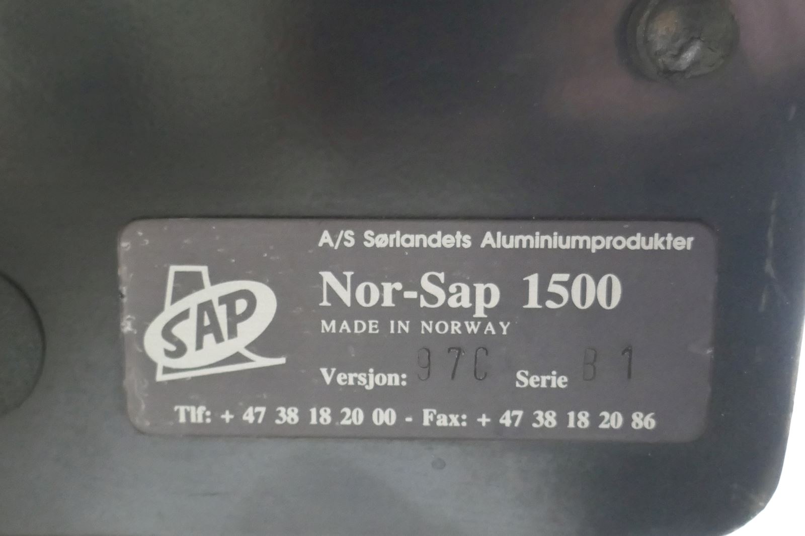> NorSap 1500 Version 97C B1 Comfort - Smedegaarden A/S