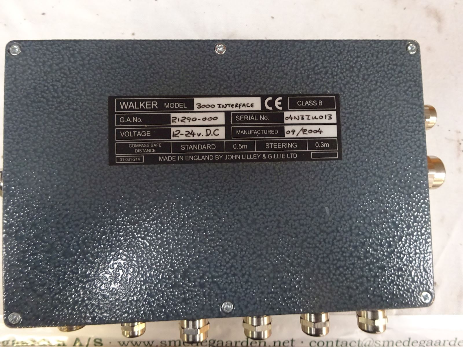 > Walker 3000 Adaptive Autopilot /3000 Interface - Smedegaarden A/S
