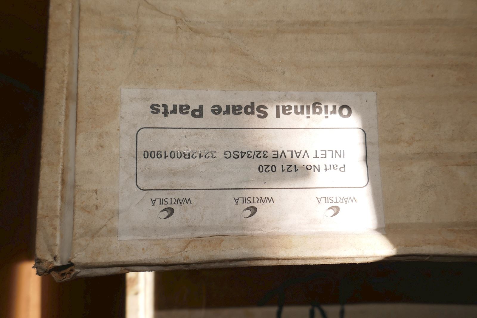 > Wärtsilä Inlet Valve 121020 - Smedegaarden A/S
