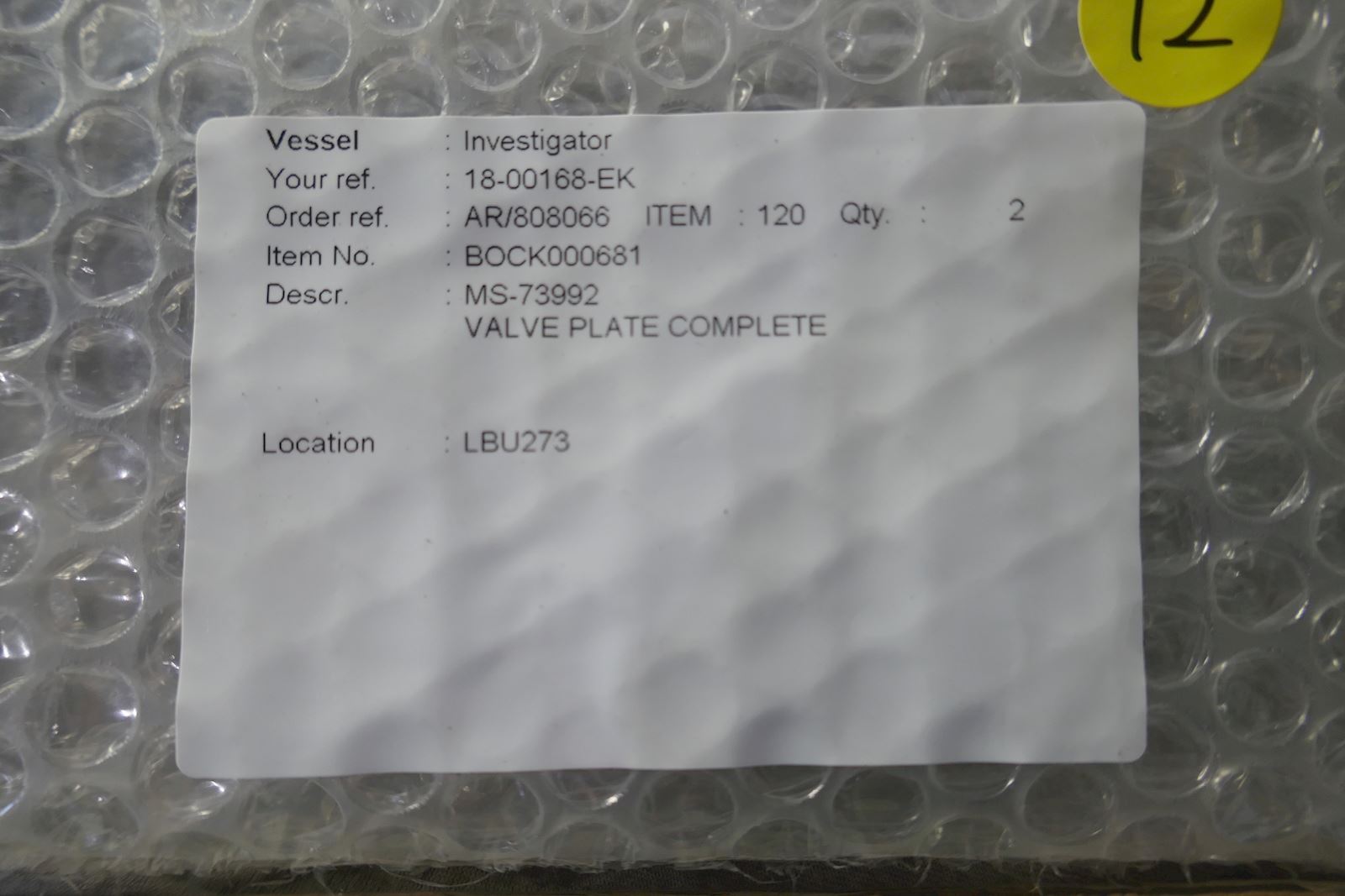 > Bock Valve Plate Complete F3/4 - Smedegaarden A/S