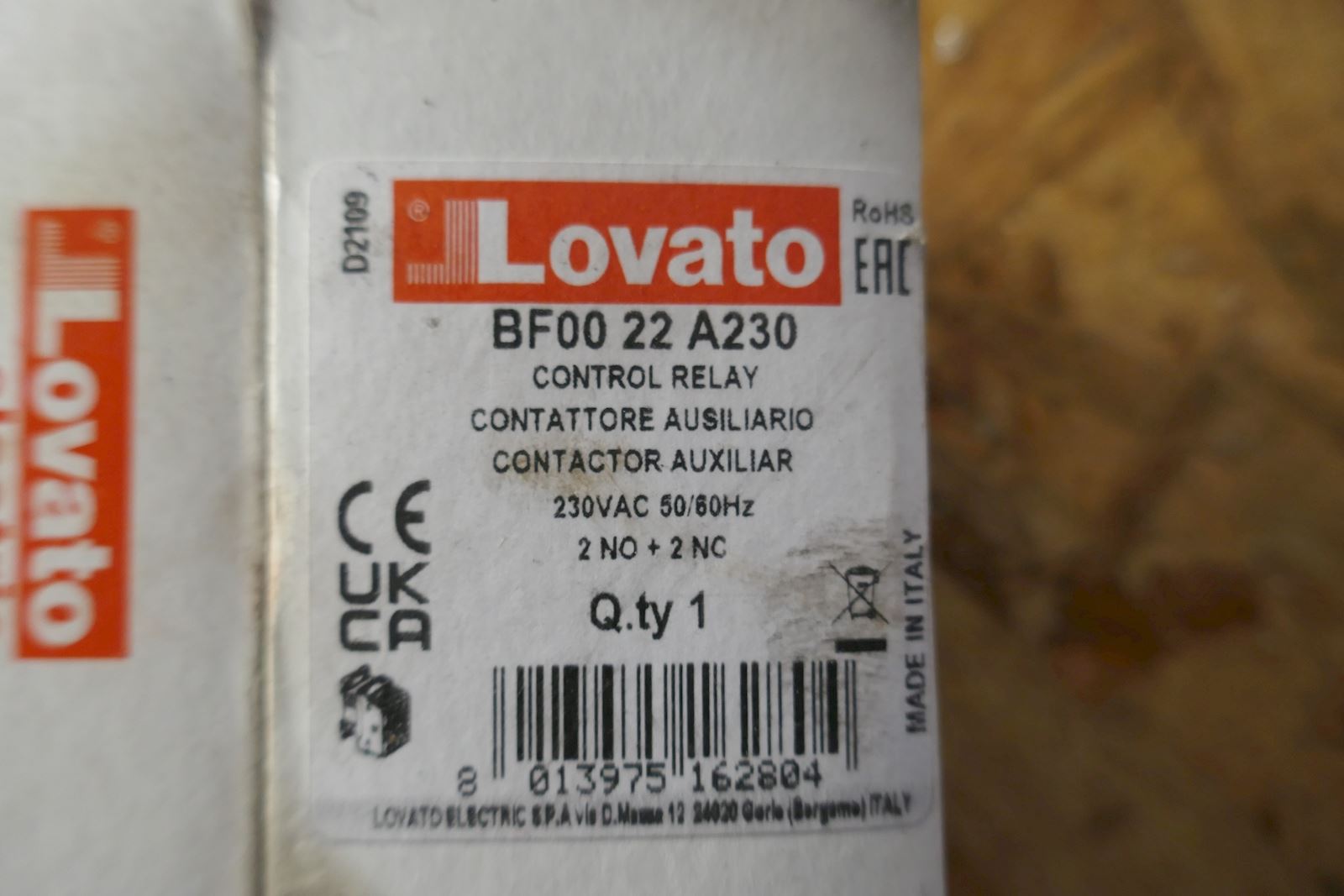 > Lovato BF0022A230 Control Relay with Control Circuit: AC and DC ...