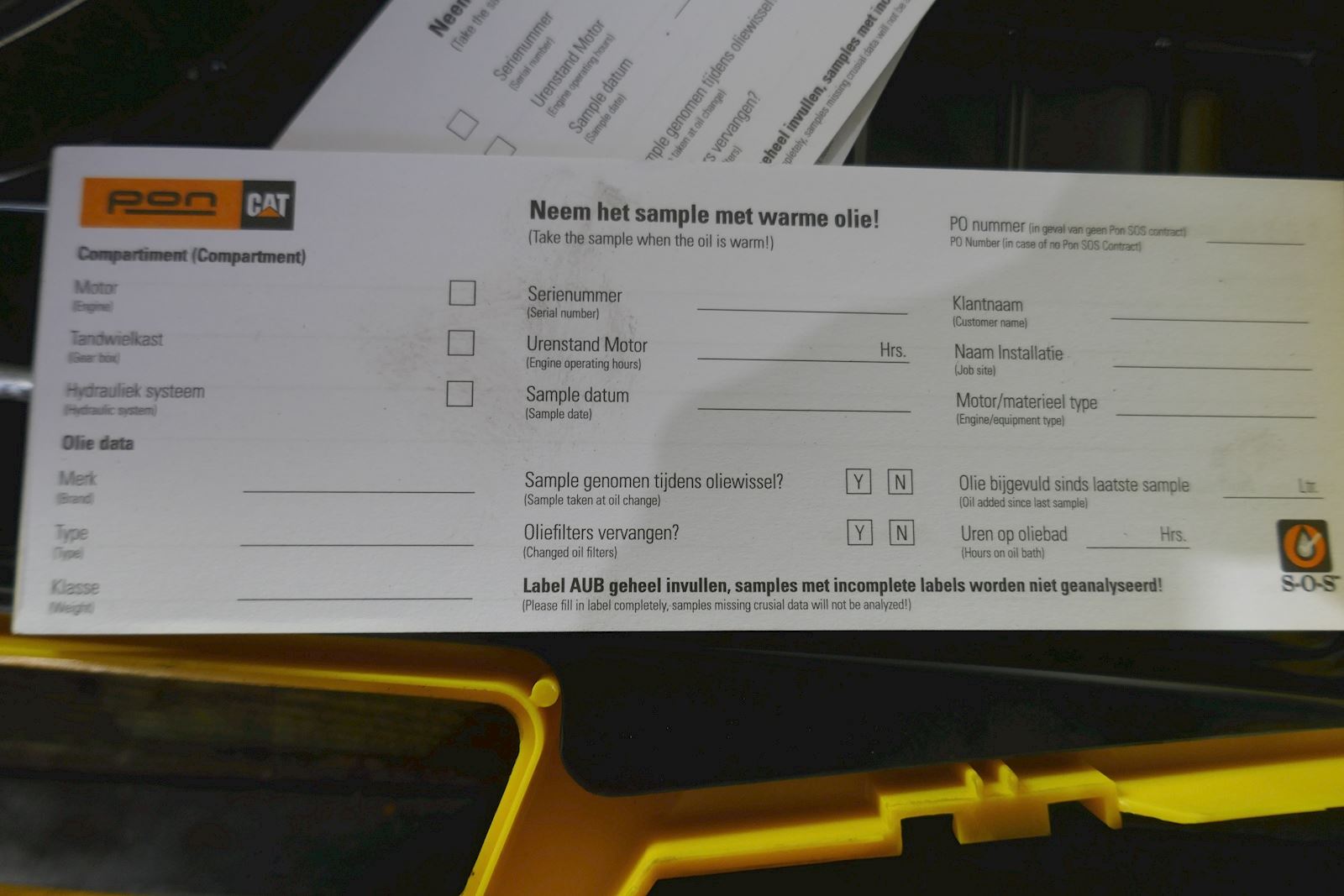 > Caterpillar Oil sample Kit - Smedegaarden A/S