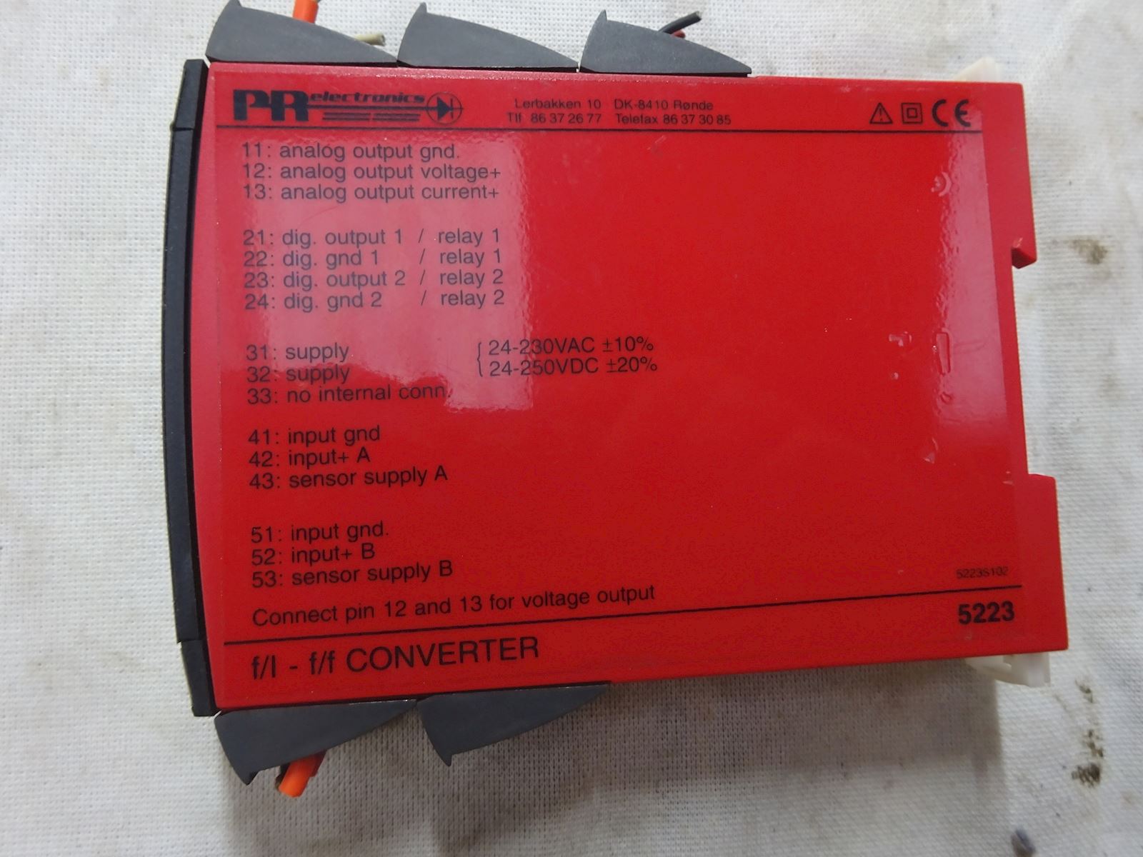 > PR Electronics PR 5223 Programmable F/I-F/F Converter 5223 ...
