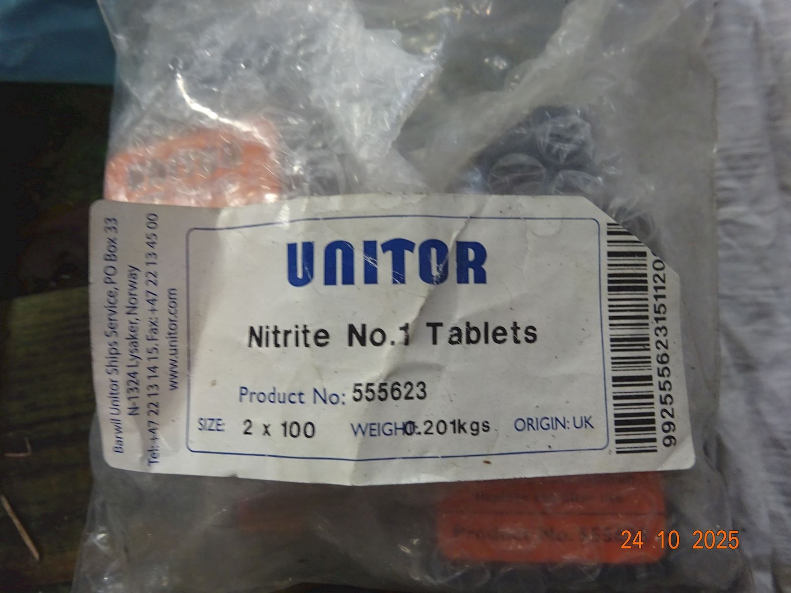 > Unitor Water Test and Monitoring Kits Tablets - Smedegaarden A/S