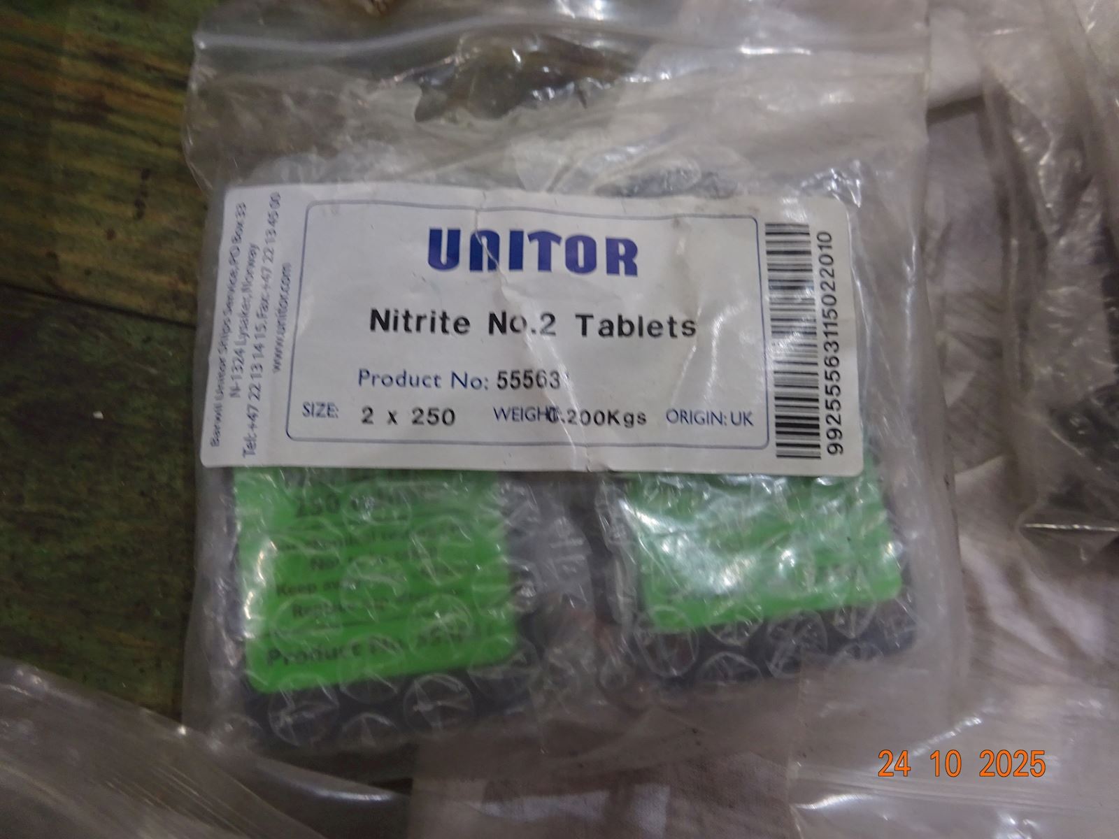 > Unitor Water Test and Monitoring Kits Tablets - Smedegaarden A/S