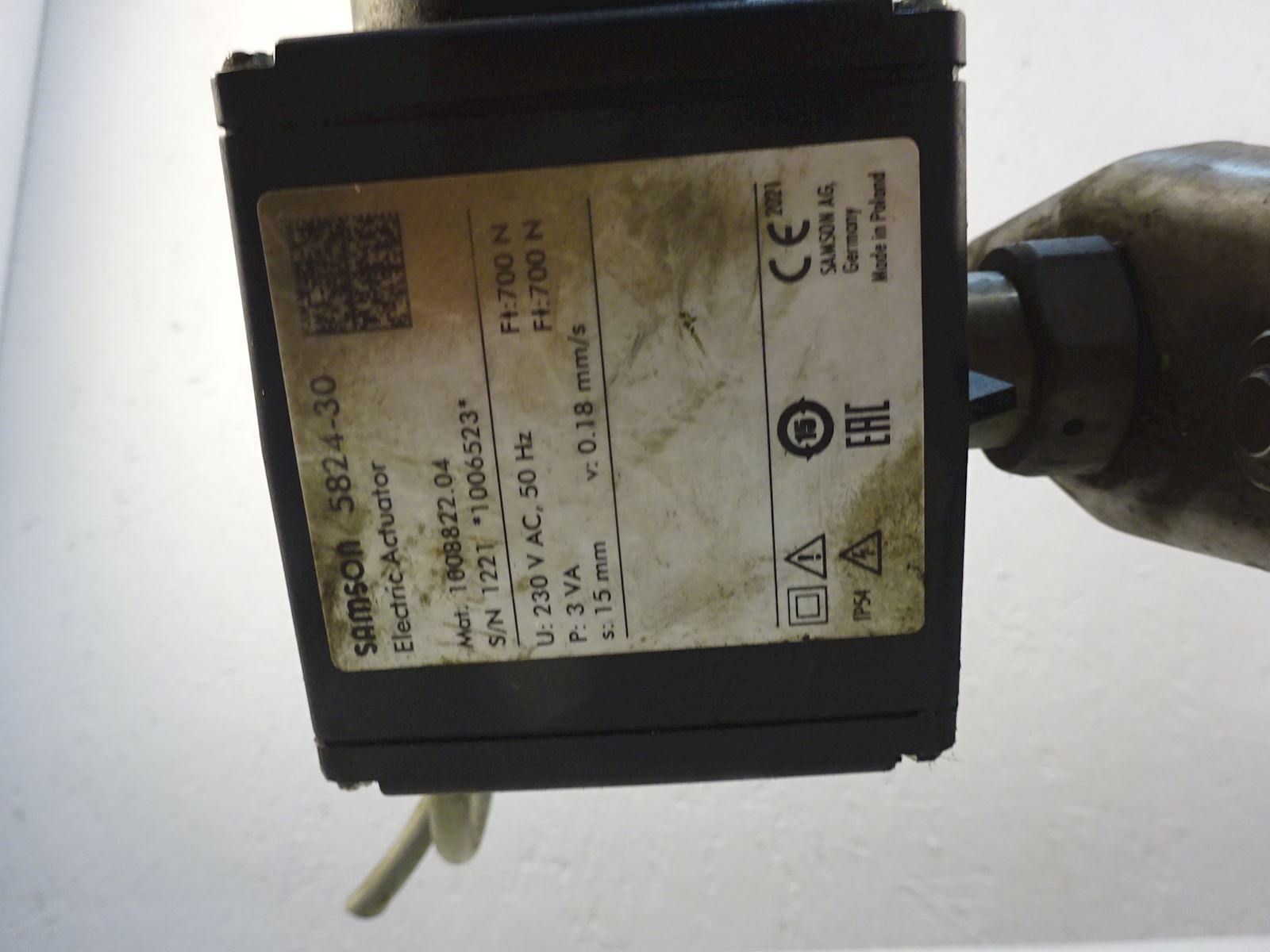 > Swep B10TH with Samson 5824-30 electric actuator - Smedegaarden A/S