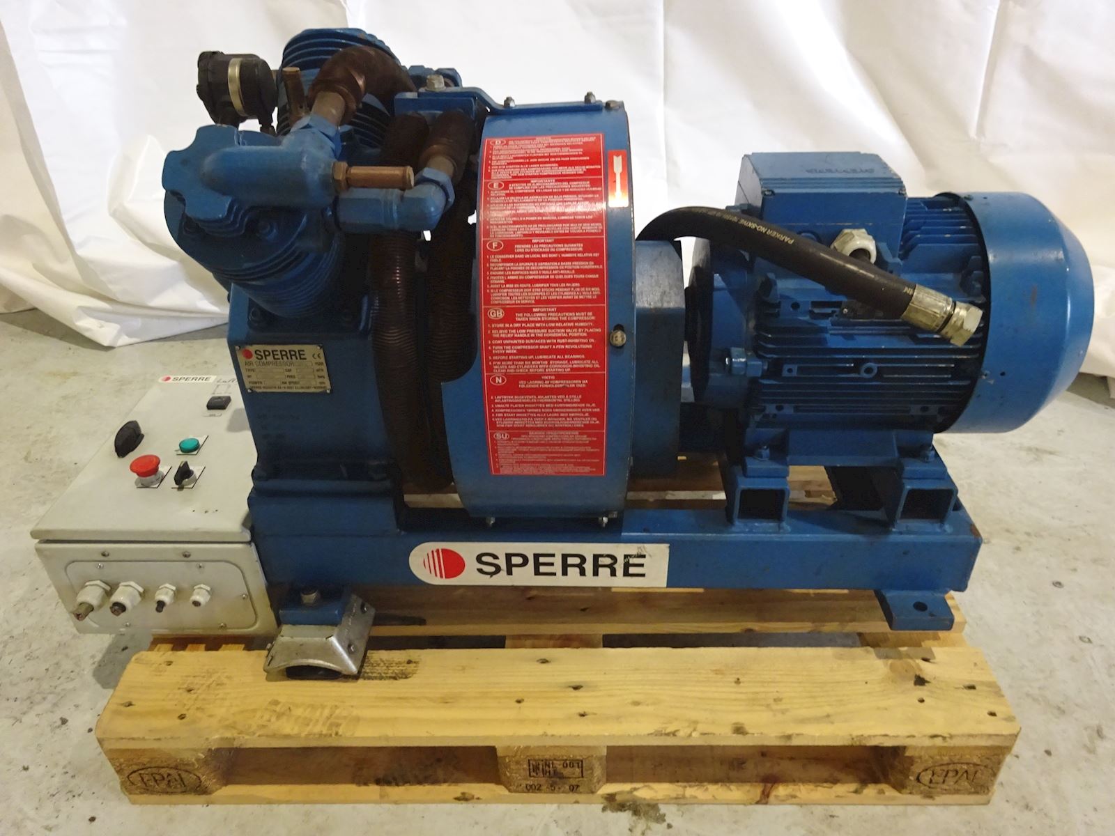 > Sperre Air Compressor HL2/90 with Starter cabinet - Smedegaarden A/S