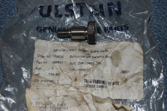 > Bergen Ulstein Rolls Royce Bolt, Overspeed trip Smedegaarden A/S