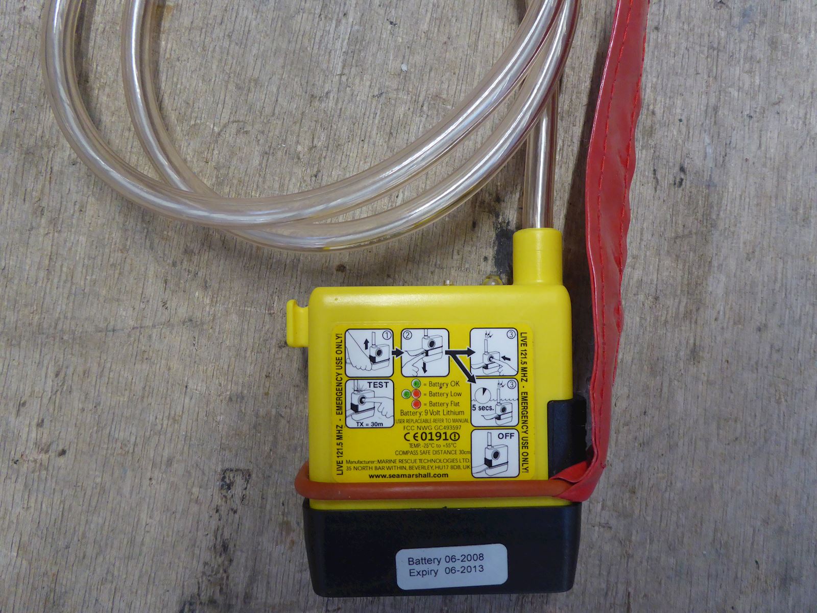 > Sea Marshall PLB8-LR (Personal Locator Beacon) - Smedegaarden A/S