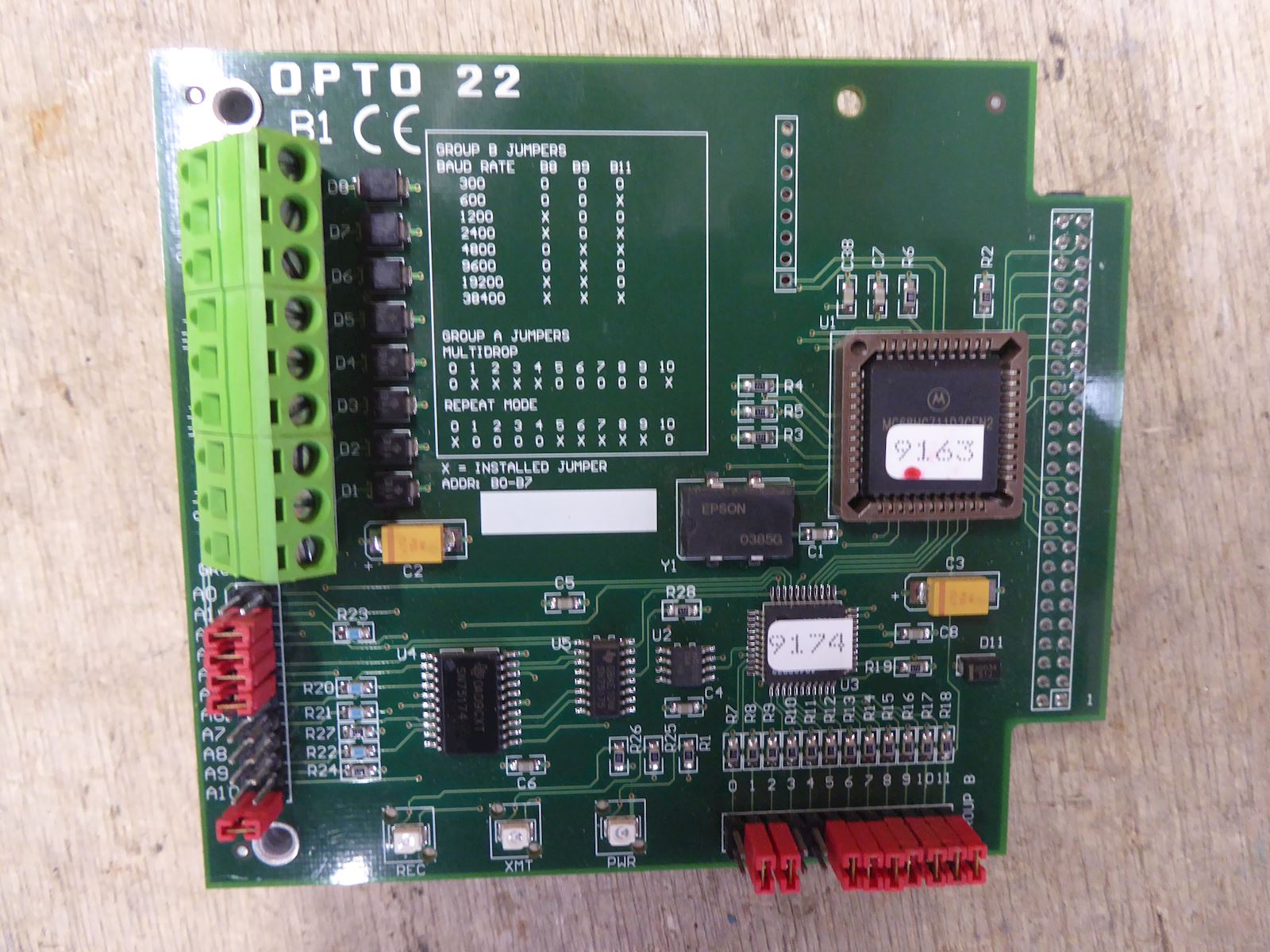 > OPTO 22 007308C Brain Board B1 Controller - Smedegaarden A/S