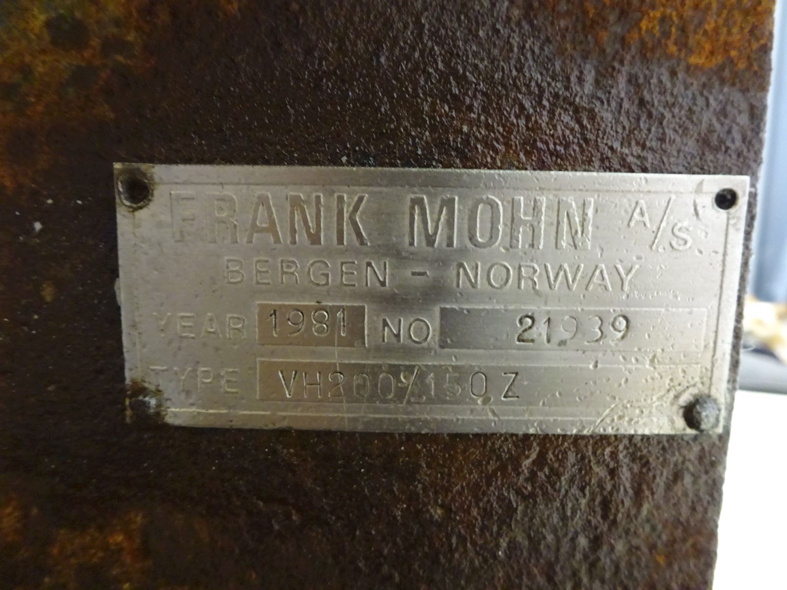 > Frank Mohn VH200/150Z - Smedegaarden A/S
